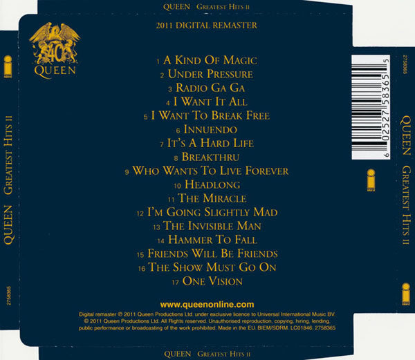 Queen Greatest Hits Ii